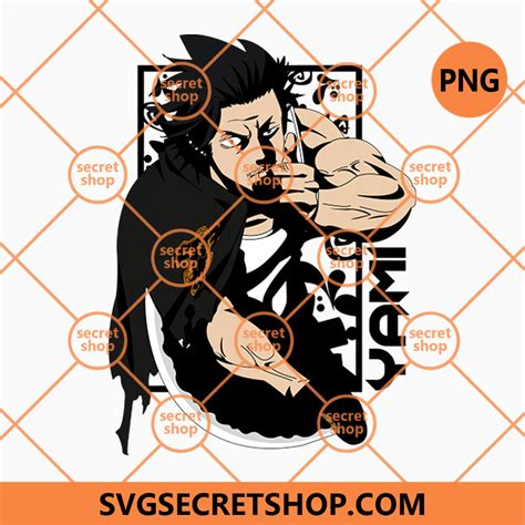 Yami Sukehiro Black Clover PNG The Captain Of The Black Bulls PNG Yami Dark Magic PNG SVG