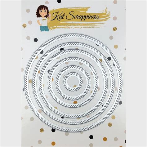 Stitched Rope Nested Circle Craft Dies Kat Scrappiness