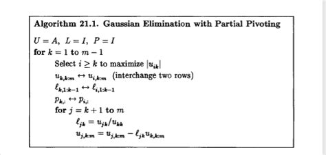 gauss elimination to solve a x b linear system matlab stack overflow