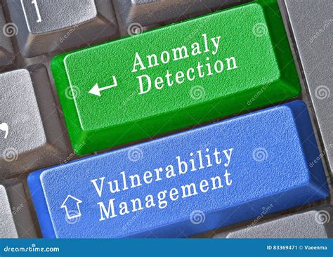 keys for anomaly detection and vulnerability management stock image