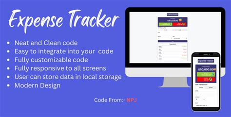 Expense Tracker Budget Tracker Code Market
