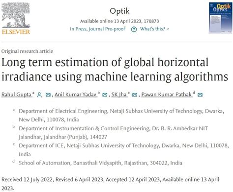 Pawan Kumar Pathak Phd On Linkedin Renewableenergy Solarenergy Machinelearning