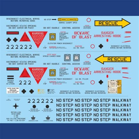 A 4 Skyhawk Va 164 Lady Jessie 401 Basic Stencils Water Slide Decals