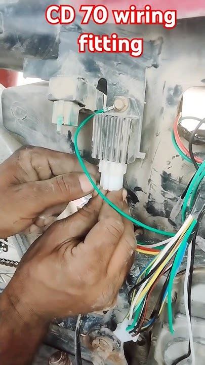 CD 70 wiring fitting #viralshort #motorcycle #youtubeshorts #cd70 #bullet #modificition - YouTube