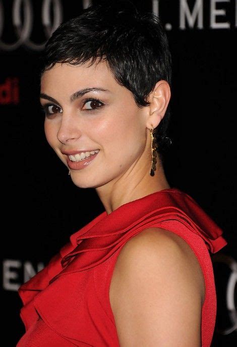 Short Black Curly Pixie Haircut For Women Morena Baccarin Hairstyles