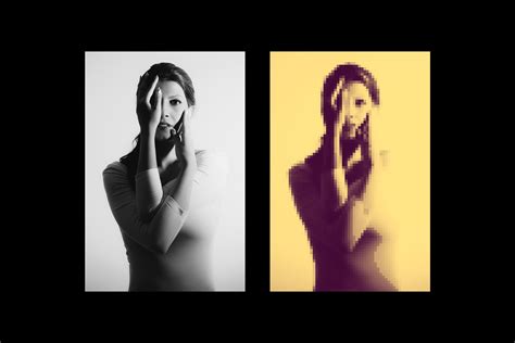 Duotone Pixelizer Photo Effect Design Cuts