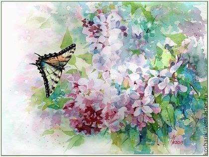 Махаон | Flower painting, Floral watercolor, Painting