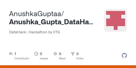Anushka Gupta DataHack Submission Csv At Main AnushkaGuptaa Anushka Gupta DataHack GitHub