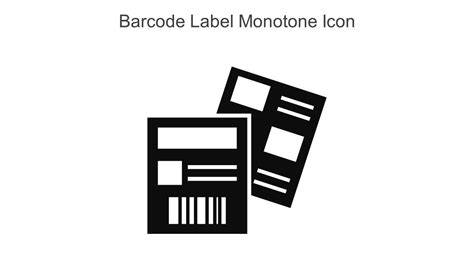 Barcode Label Monotone Icon In Powerpoint Pptx Png And Editable Eps Format PPT Template