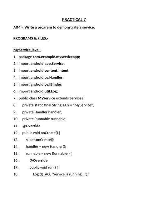 Practical 7 Pdf