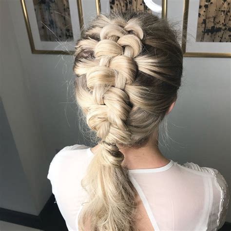 Braided Ponytail Updo