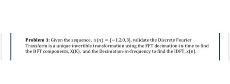 Solved Problem 1 Given The Sequence Xn 1203