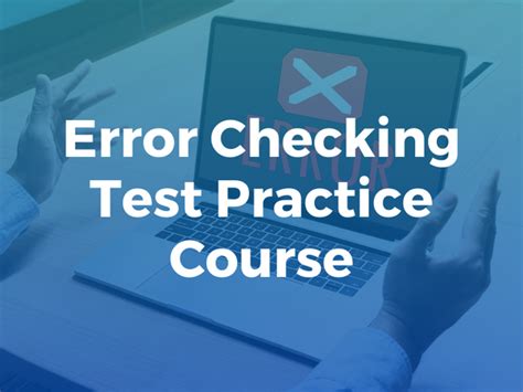 Error Checking Test Practice Course Graduatemonkey Reasoning Tests