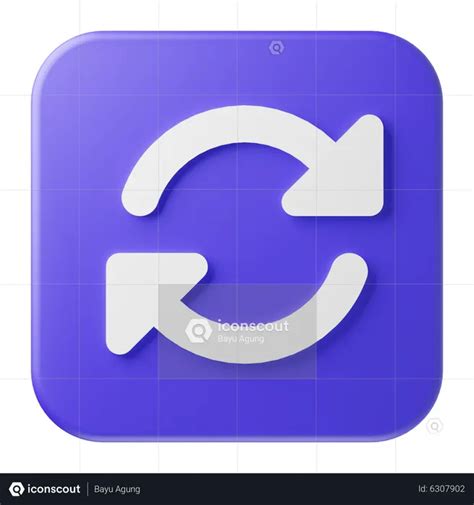 Refresh Button 3d Icon Free Download User Interface 3d Icons Iconscout