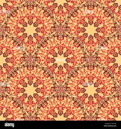 Abstract Flourish Seamless Pattern Floral Linear Ornamental Texture