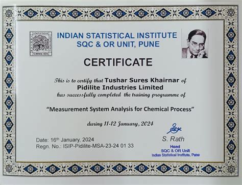 tushar khairnar on linkedin measurementsystemanalysis certification