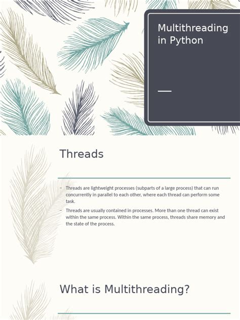 Multithreading in Python | PDF