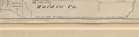 Lot Detail Framed Map Of Tyler County Texas 1879