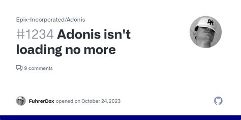 Adonis Isnt Loading No More · Issue 1234 · Epix Incorporatedadonis