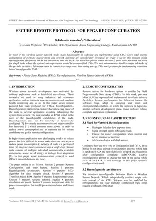 Secure Remote Protocol For Fpga Reconfiguration PDF
