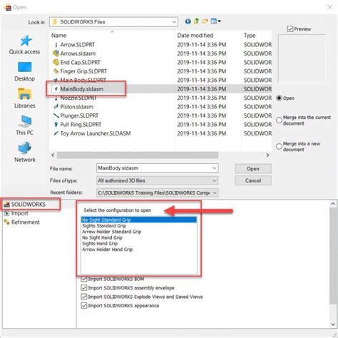 Multiple Configurations In A SOLIDWORKS Composer File