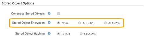Configuring Stored Object Encryption