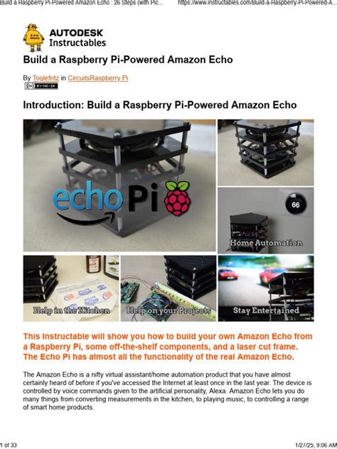 Build A Raspberry Pi Powered Amazon Echo 26 Steps With Pictures