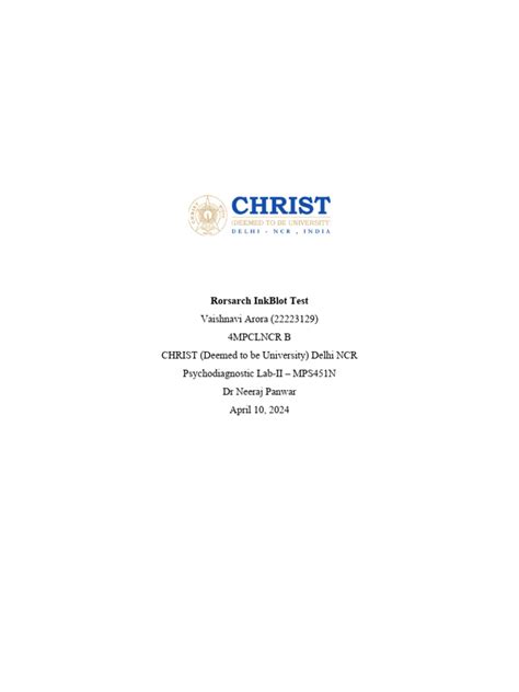 Ribt Pdf Psychology Psychological Evaluation