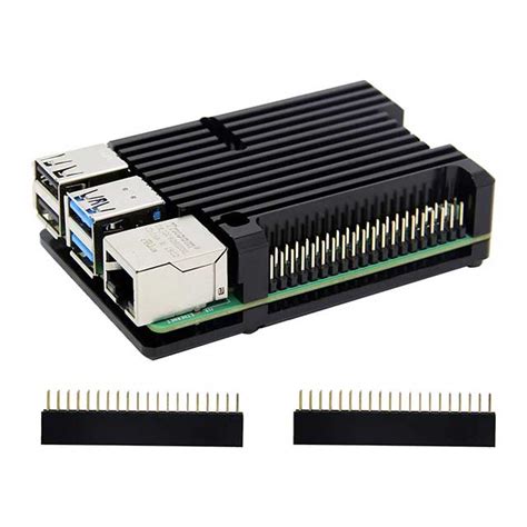 Geekworm Raspberry Pi 4 Armor Case Pi 4 Computer Model B Aluminum Cooling Case Compatible