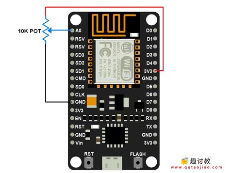 （三）arduino系列：nodemcu Adc使用方法 趣讨教