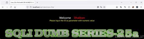 Sqli Labs Less 25a Get Blind Based All Your Or And And Belong To Us