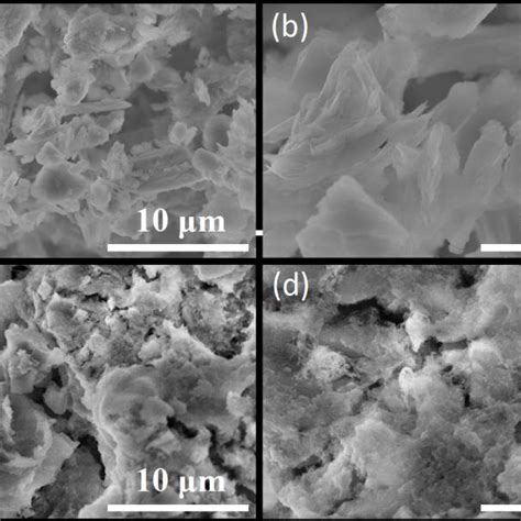 A Sem Image Of Crushed Coal Gangue B High Resolution Sem Image Of