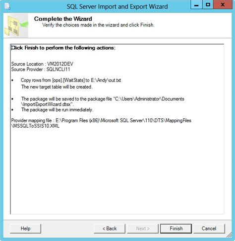 Creating Ssis Packages With The Sql Server Import And Export Wizard Andyleonardblog