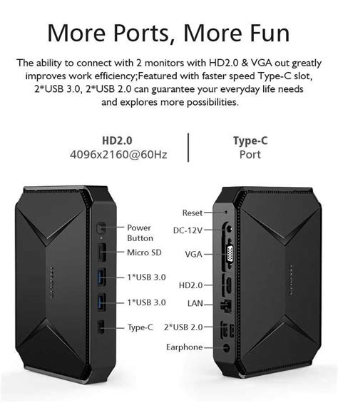 Minipc Минипк Chuwi Hero Box Intel Celeron N4500 8gb Ddr4 256gb Ssd 140 у е Настольные