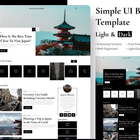 simple ui blog template simple ui blog template blog template design