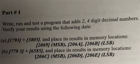 Solved Write Run And Test A Program That Adds 24 Digit