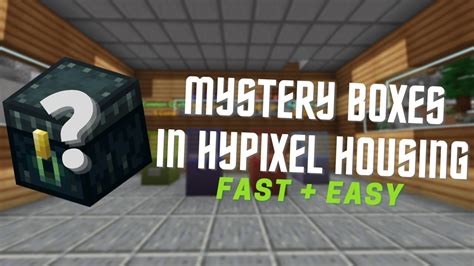 Mystery Crates In Hypixel Housing Youtube