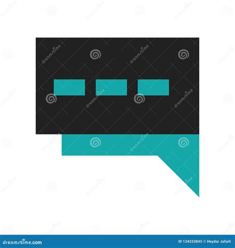 Speech Bubble With Three Dots Inside Icon Vector Sign And Symbol
