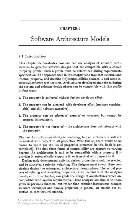 PDF Software Architecture Models