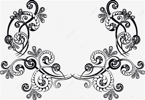 Decorative Monogram Calligraphic Border Corner Curl Menu Vector Corner Curl Menu Png And