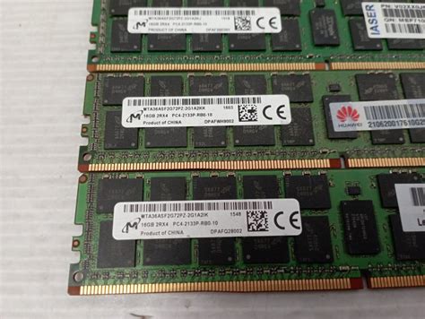 108 [大鋼牙二手3c]伺服器記憶體 美光 Ddr4 2133p 16g 雙通道 一元起標 得標 4支 Yahoo拍賣