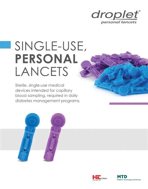 Droplet Personal Lancets High Tech Lab