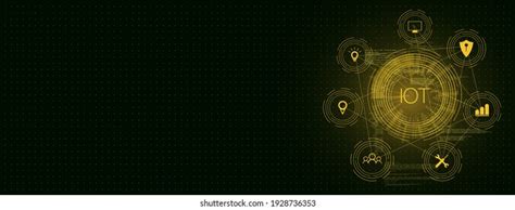 Internet Things Iot Networking Concept Connected Stock Vector Royalty