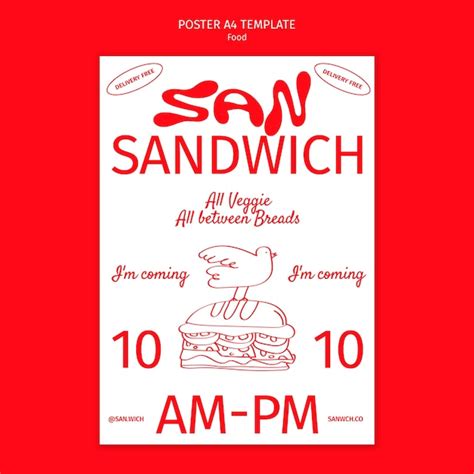 음식 템플릿 디자인 무료 Psd 파일