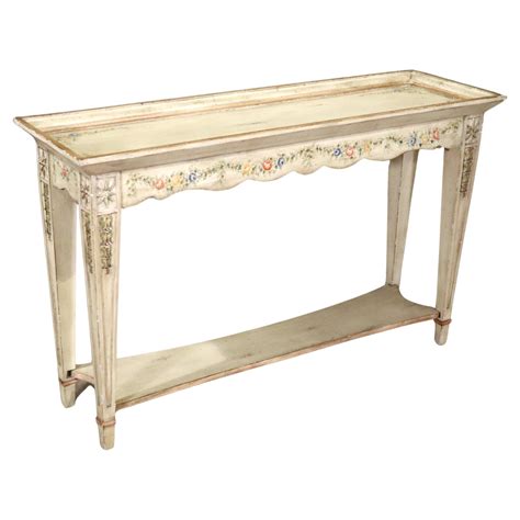 Paradisea Decorated Wood Console For Sale At 1stdibs