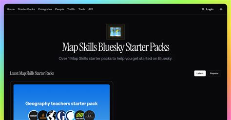 Map Skills Bluesky Starter Packs 1 Lists • Sep 2025