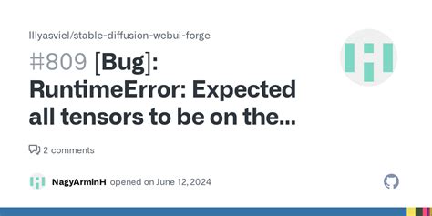 Bug Runtimeerror Expected All Tensors To Be On The Same Device But