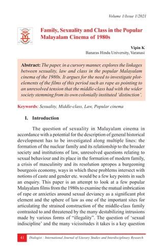 Family Sexuality And Class In Popular Ma Pdf