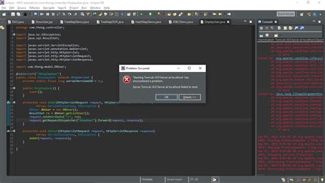 0 I Am Trying To Run A Project By Tomcat In Eclipse But When I Click