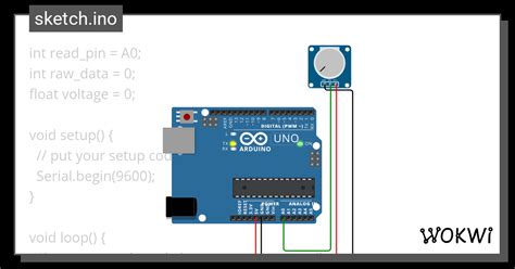 Voltage Reader Wokwi Esp32 Stm32 Arduino Simulator